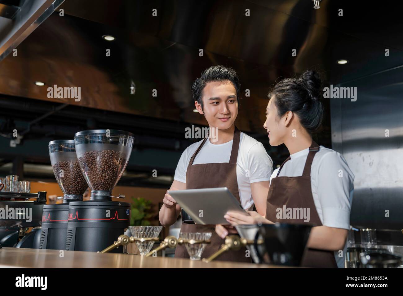 The coffee shop service Stock Photo - Alamy
