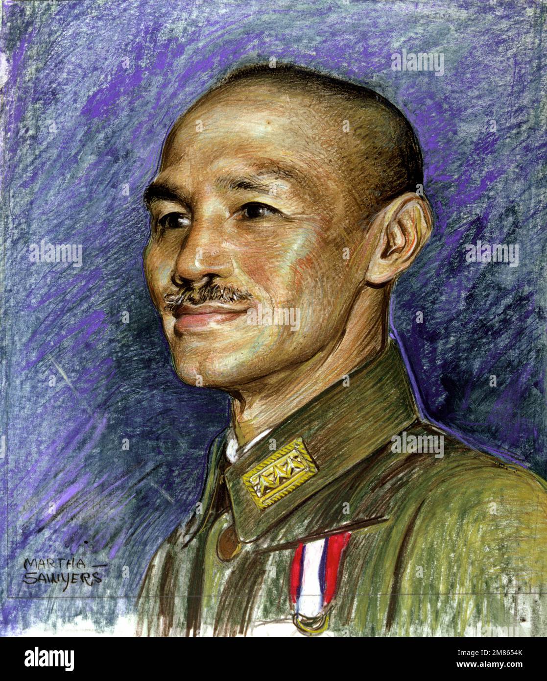 Artwork: "Chiang Kai-Shek"- Artist: Martha Sawyers. Country: Unknown ...