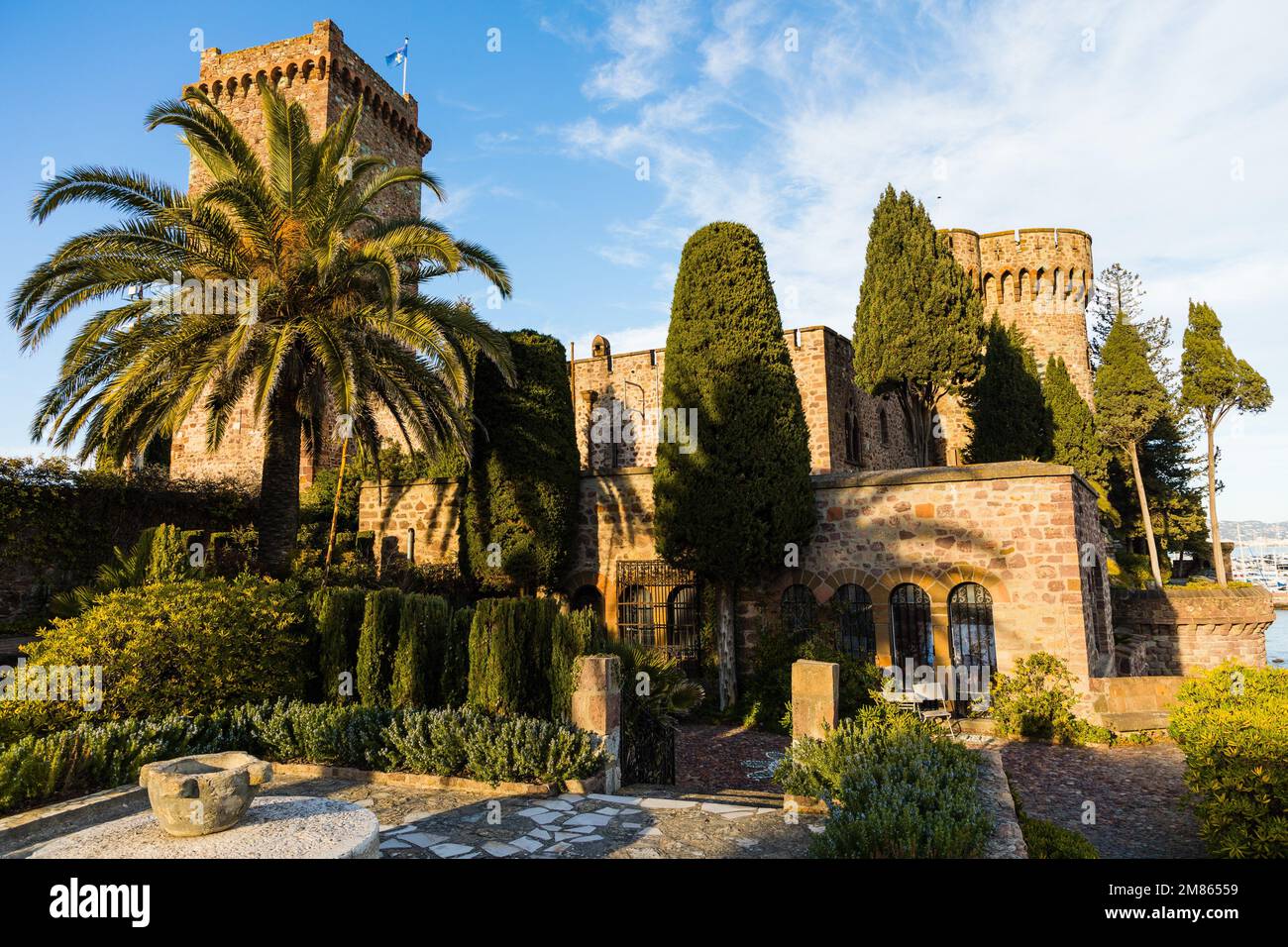 THE CASTLE OF MANDELIEU LA NAPOULE, FORMER FORTRESS RESTORED BY A ...
