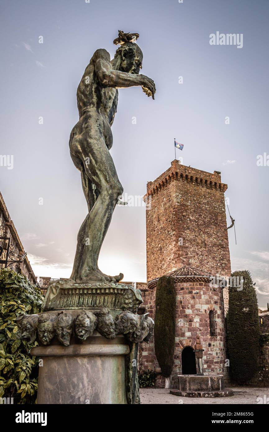 THE CASTLE OF MANDELIEU LA NAPOULE, FORMER FORTRESS RESTORED BY A ...