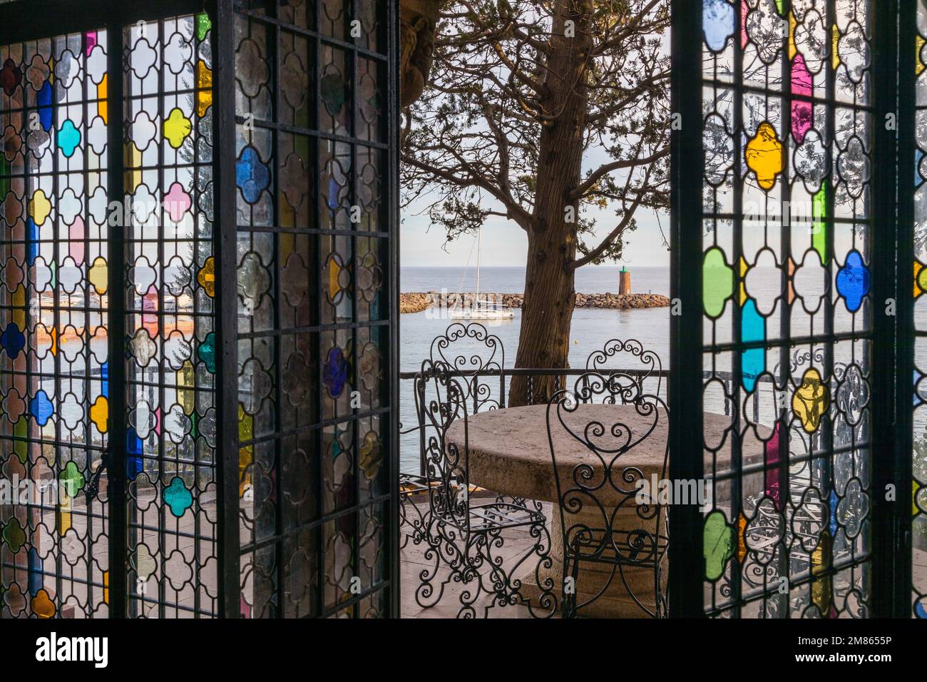 THE CASTLE OF MANDELIEU LA NAPOULE, FORMER FORTRESS RESTORED BY A ...