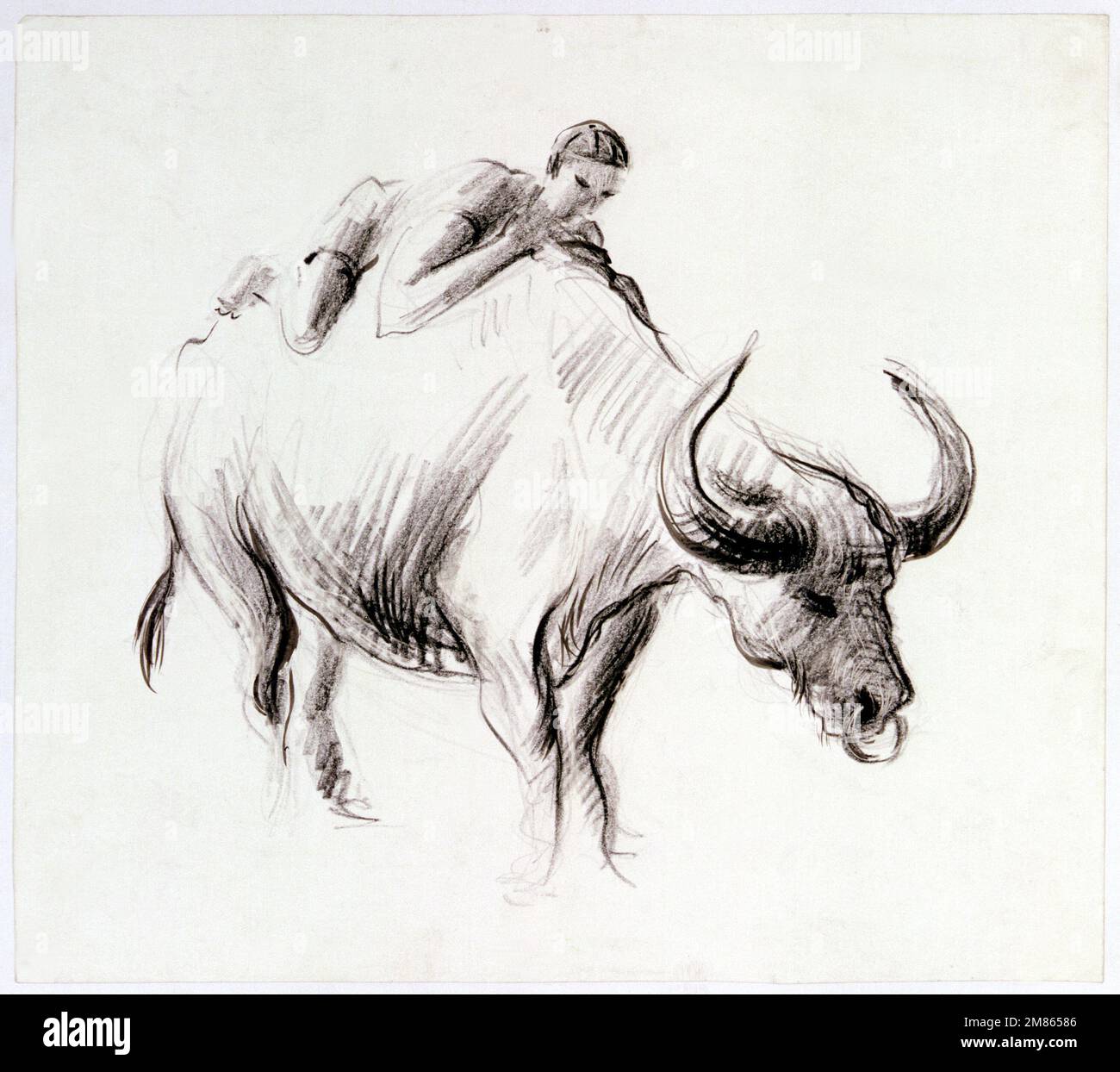 Artwork: "Chinese Cowboy," China, 1945- Artist: John G. Hanlen. Country ...