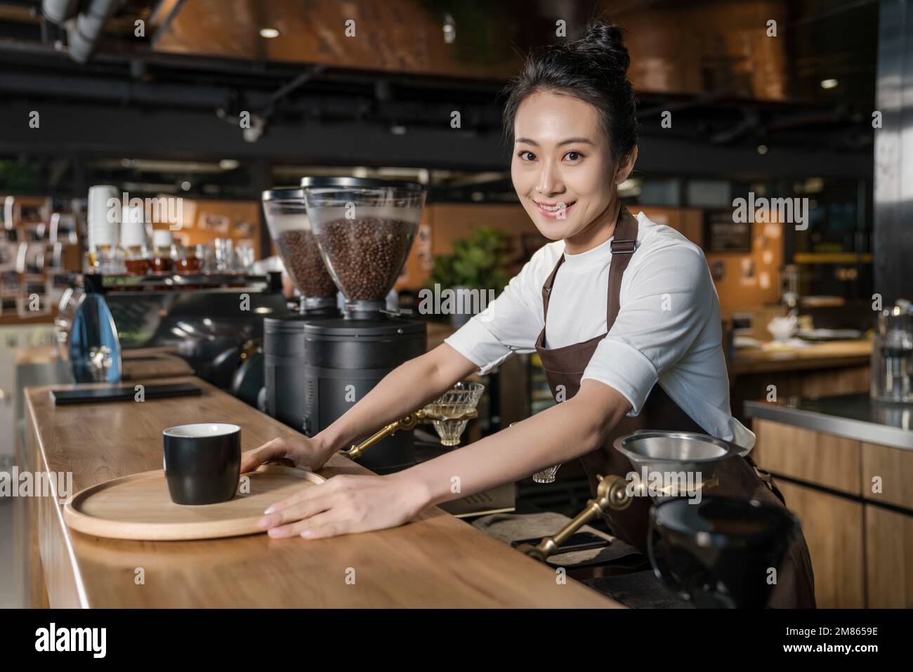 The coffee shop service Stock Photo - Alamy