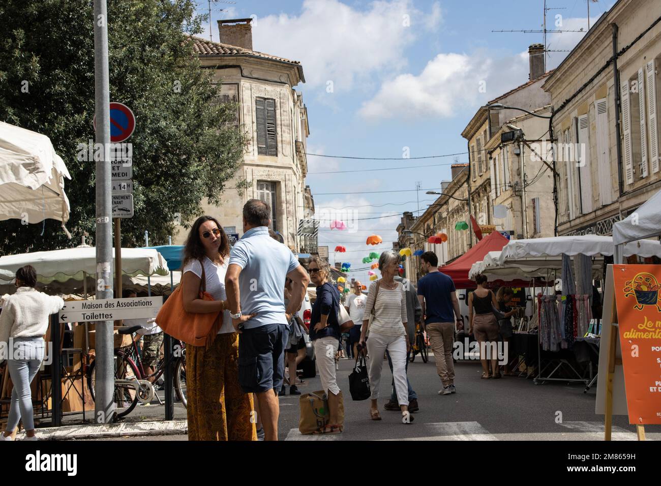 Bergerac town, situated on the northern bank of the Dordogne river in ...