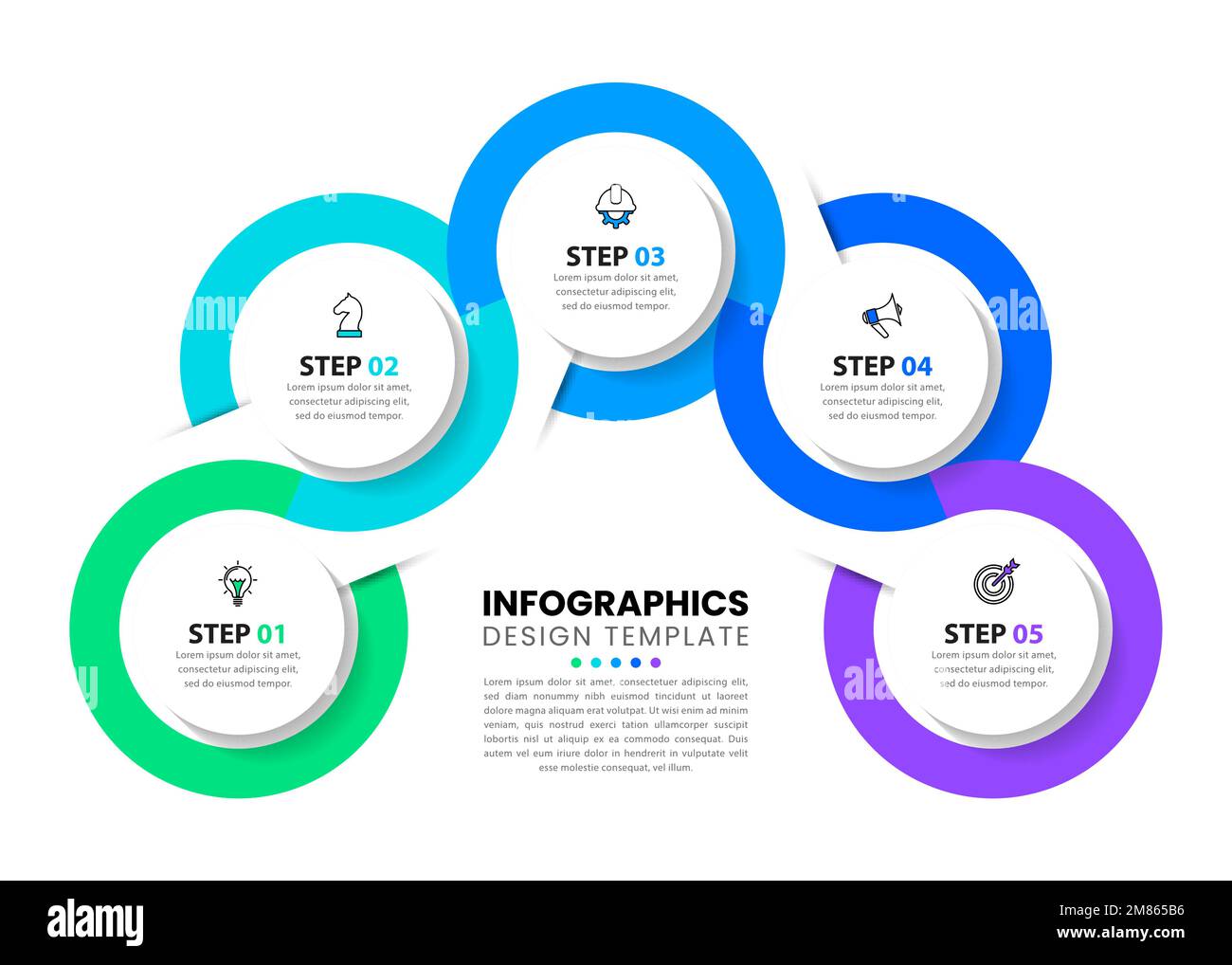 Infographic Template With Icons And 5 Options Or Steps Can Be Used For Workflow Layout Diagram 