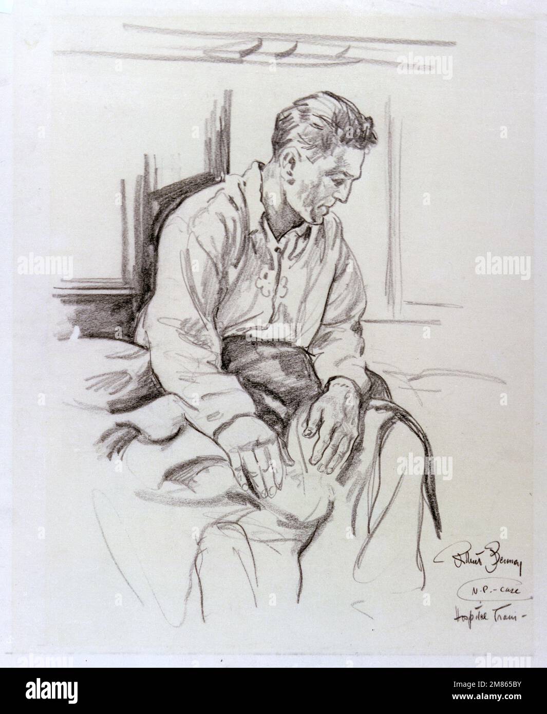 Artwork: "N.P. Case," Pacific, World War II- Artist: Robert Benney ...