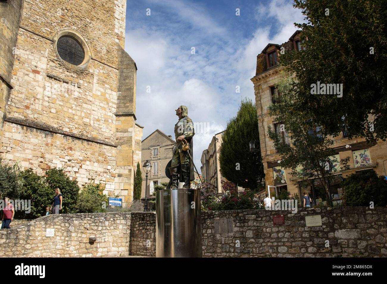 Bergerac town, situated on the northern bank of the Dordogne river in ...