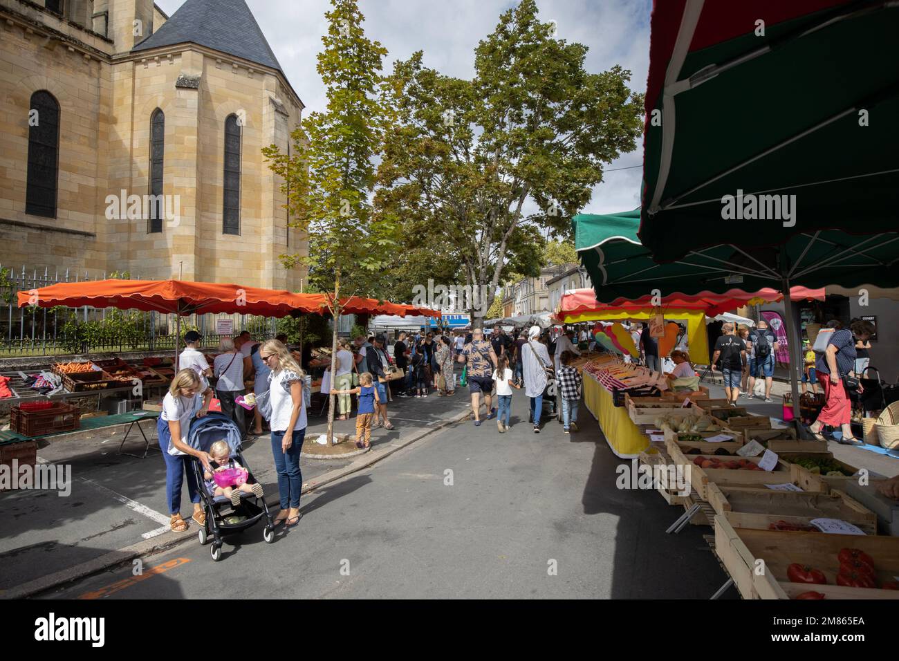 Bergerac town, situated on the northern bank of the Dordogne river in ...