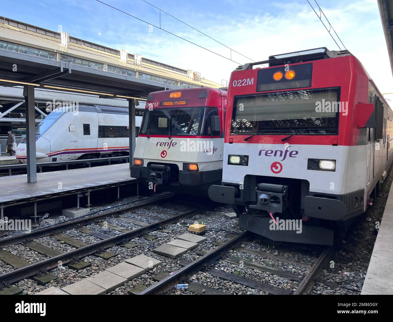 Spanish railway circulation by stations Stock Photo - Alamy