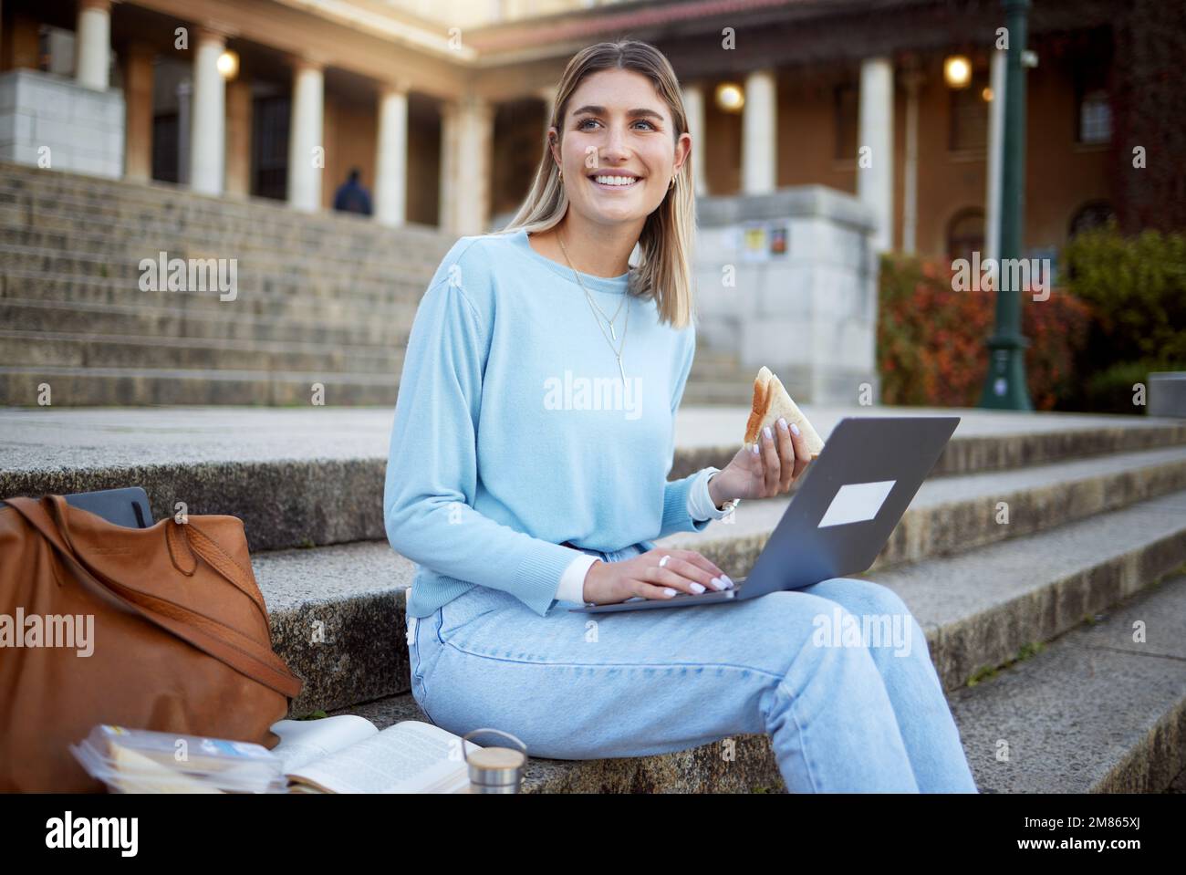 Student laptop university hi-res stock photography and images - Alamy