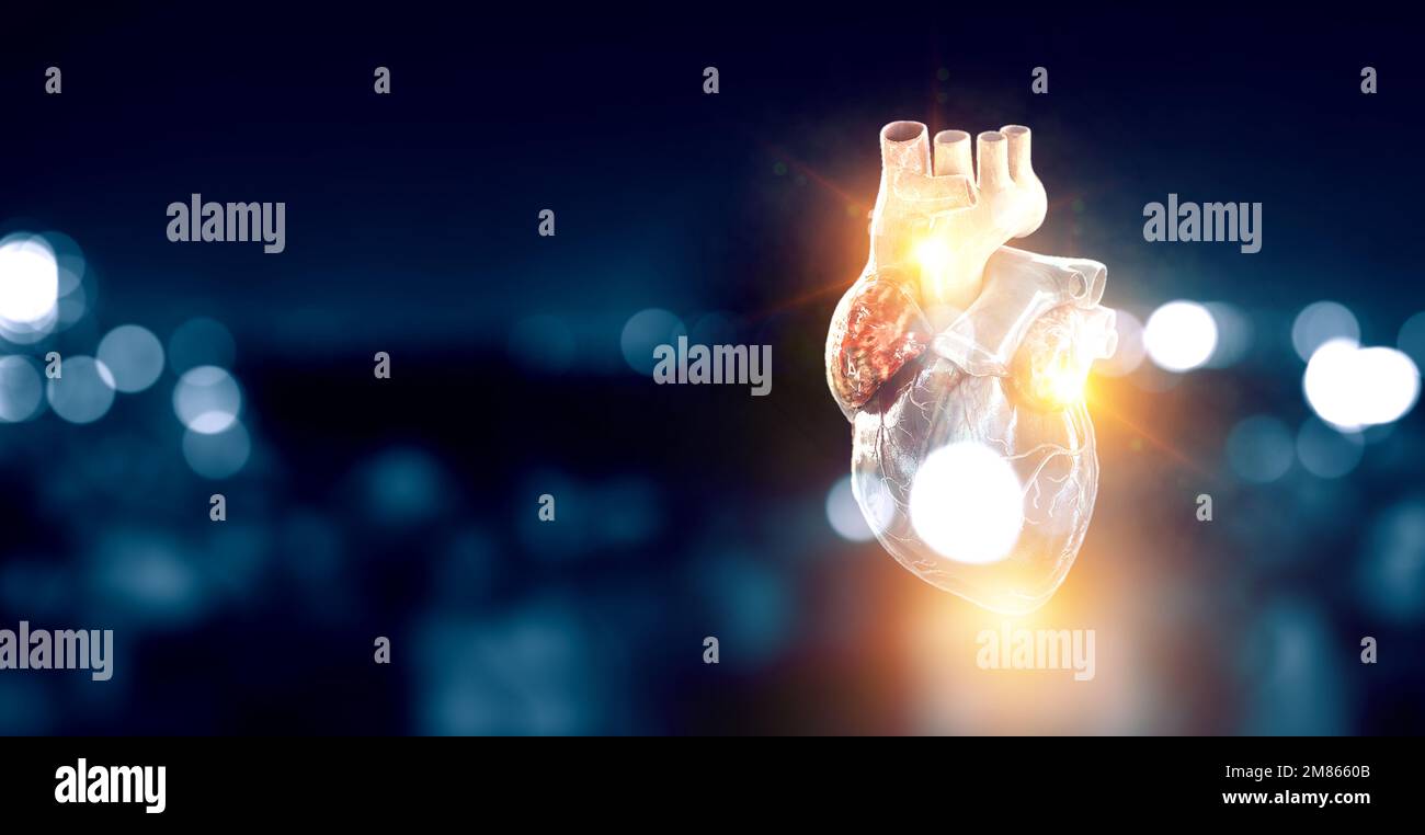 Innovative medicine concept. Heart symbol Stock Photo - Alamy