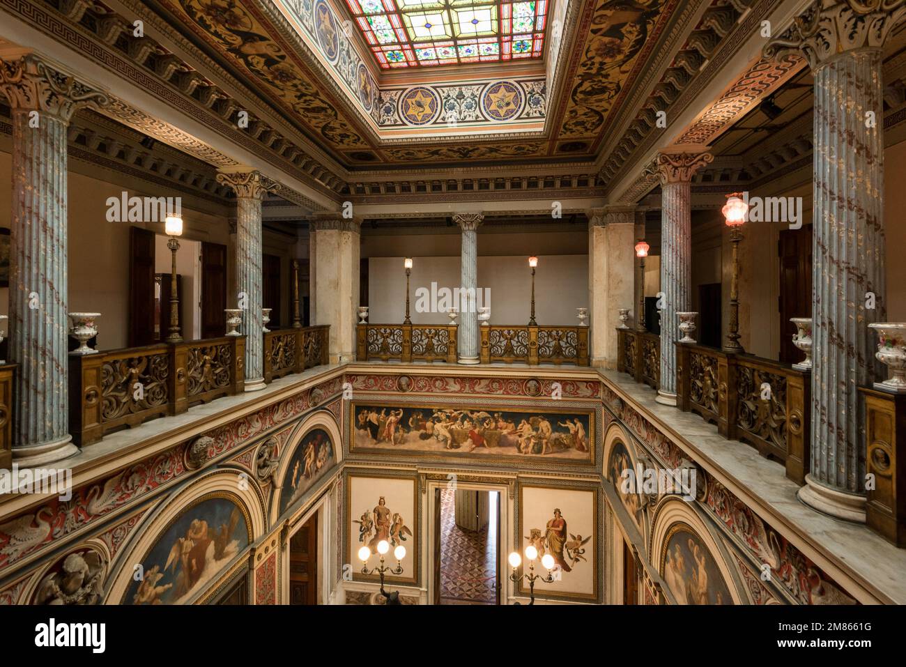 Rio de Janeiro, Brazil - January 3, 2023: Interior of Catete Palace ...