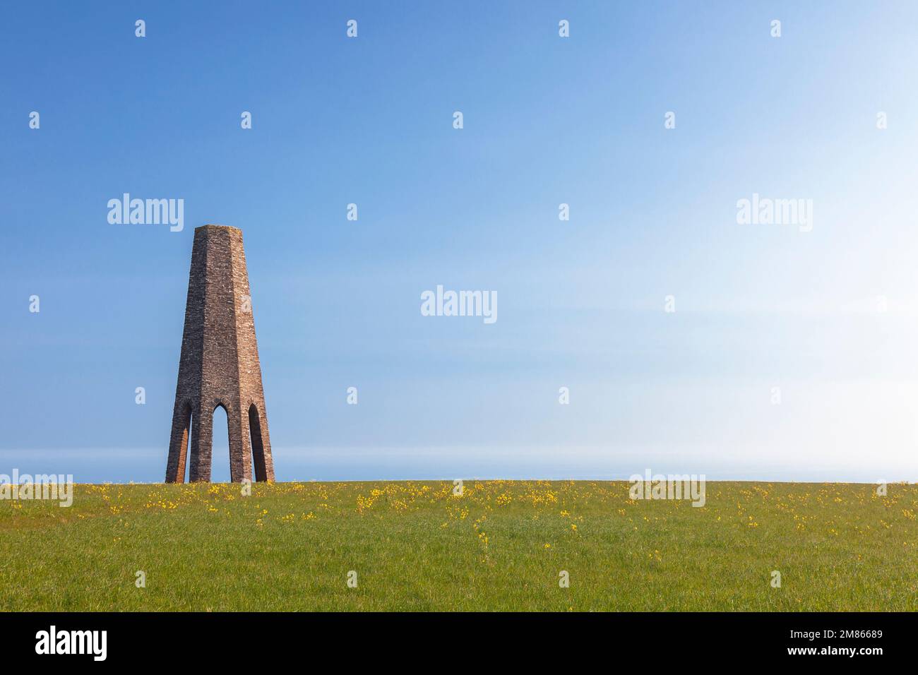 UK, England, Devon, The Kingswear Daymark (Day Beacon or 'The Tower ...