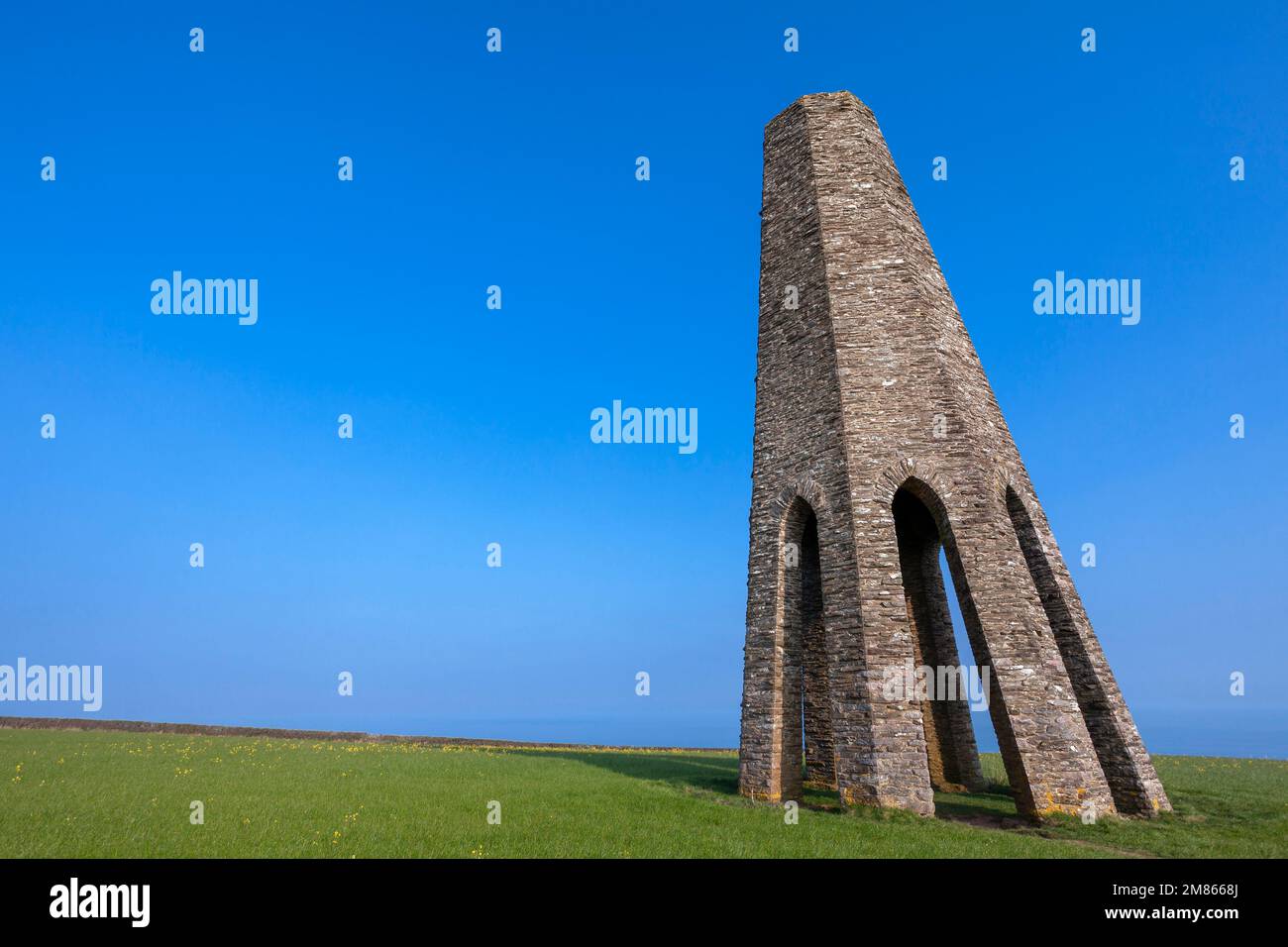UK, England, Devon, The Kingswear Daymark (Day Beacon or 'The Tower ...