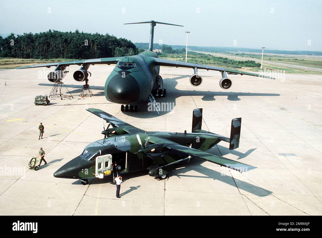 A C-23 Sherpa aircraft from the 10th Military Airlift Squadron and A C ...