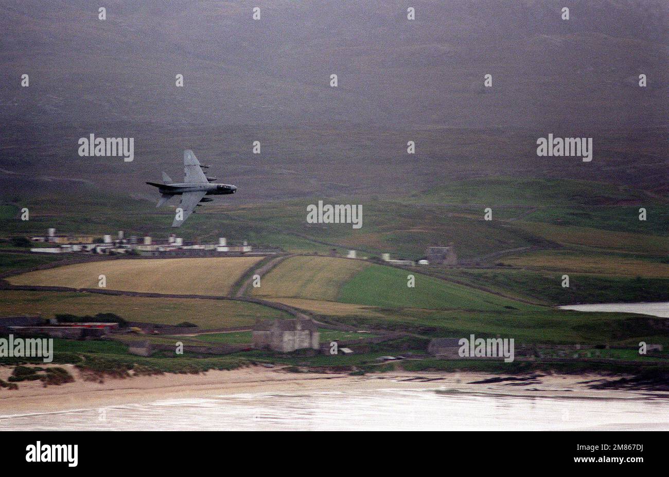 An A-7E Corsair II aircraft from the nuclear-powered aircraft carrier ...