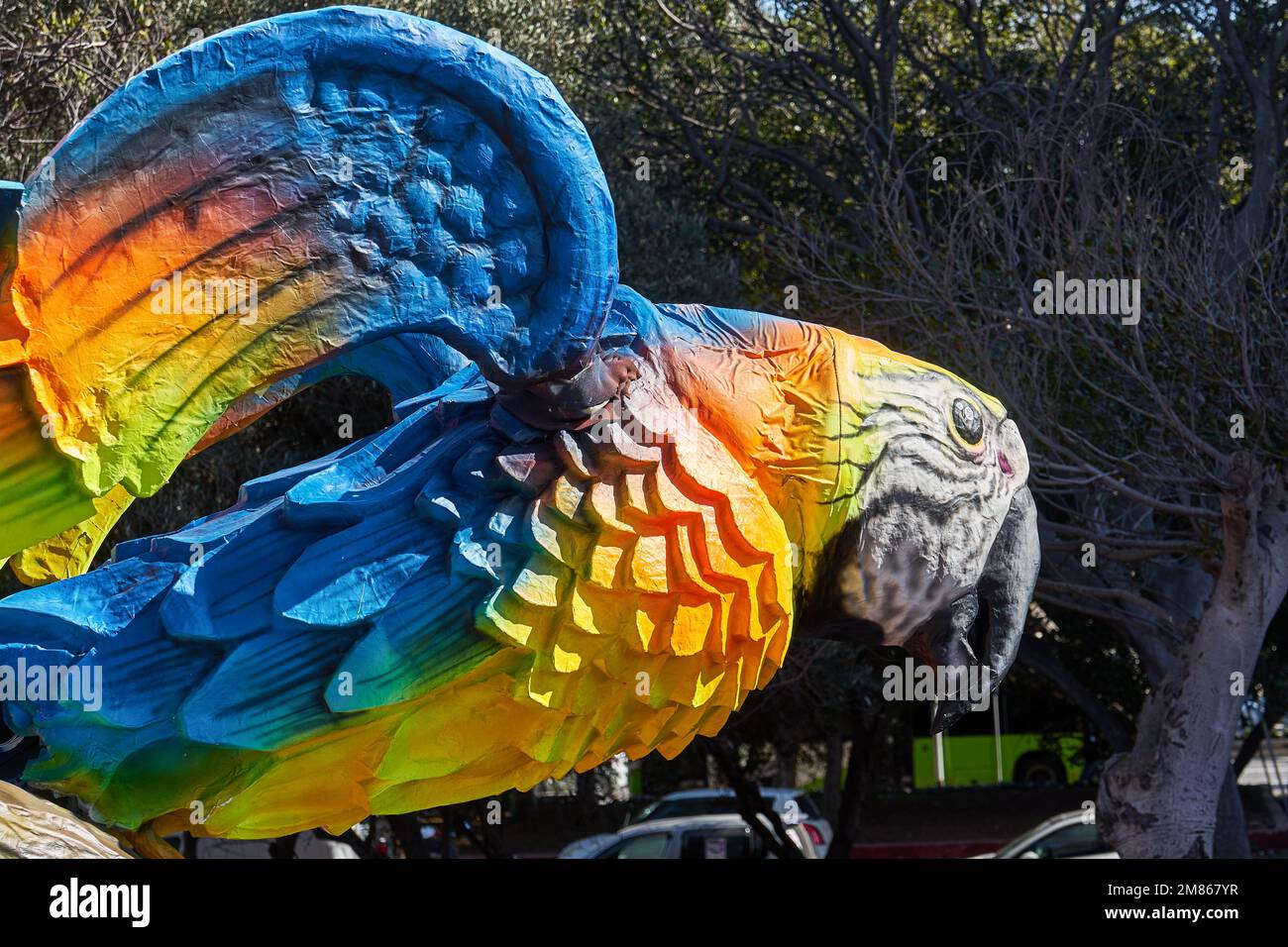 Grand Parade of colorful carnival-floats during Mardi Gras in Valletta ...