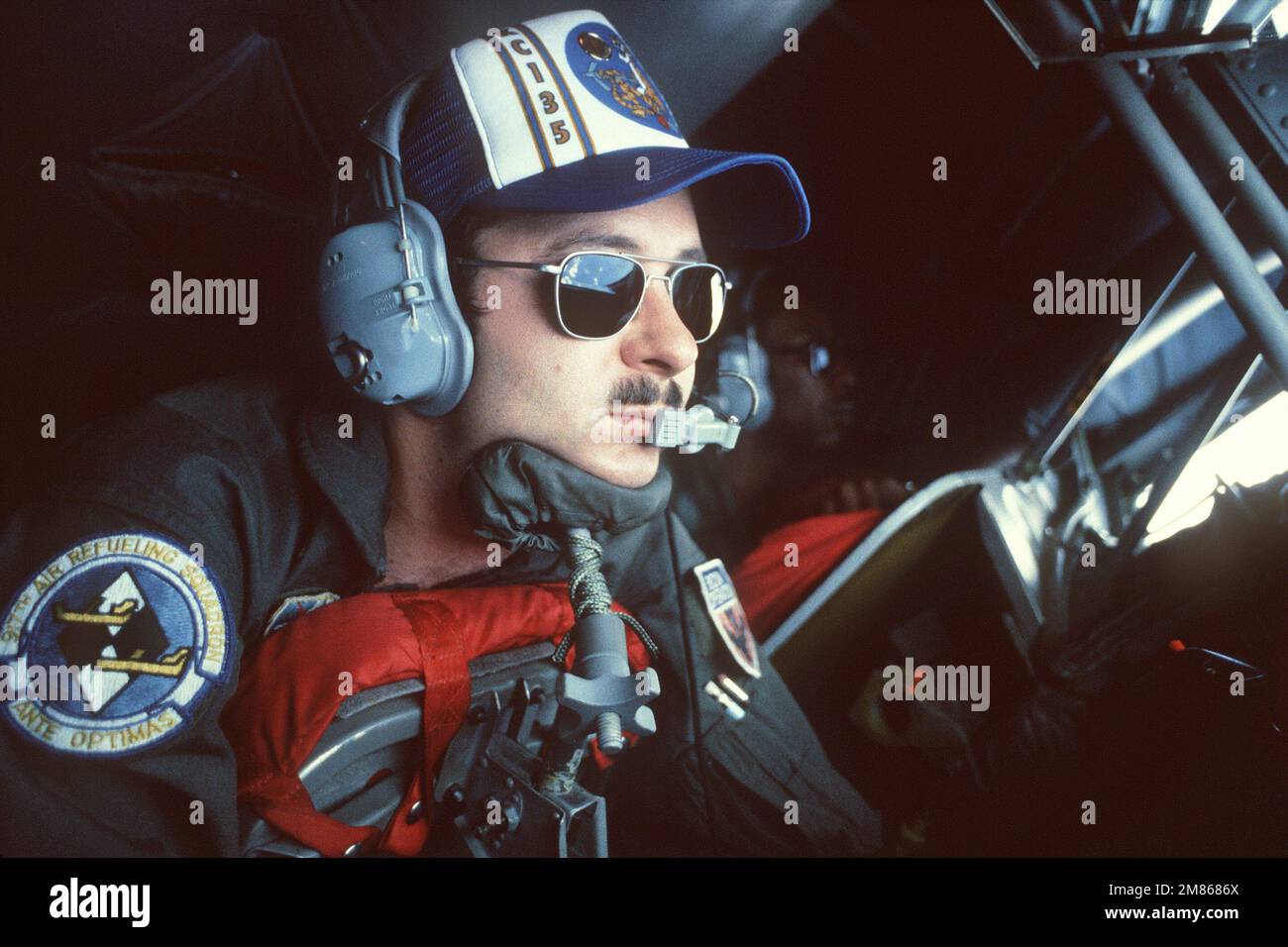 SSGT Chester Robbins of the 917th Air Refueling Squadron operates the ...