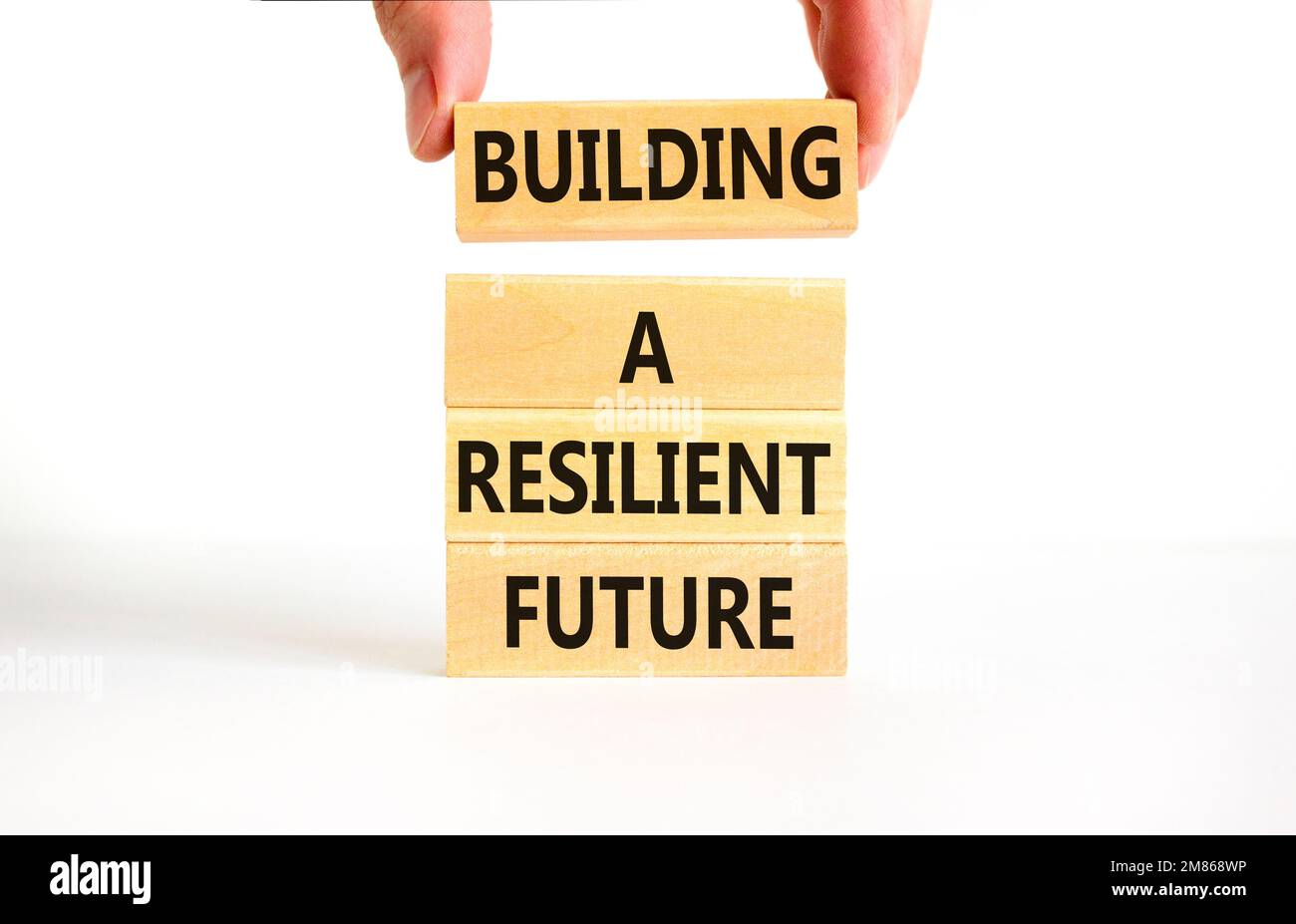 Building a resilient future symbol. Concept word Building a resilient ...