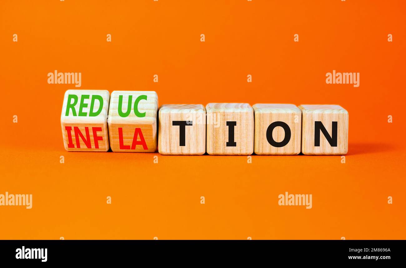 Inflation or reduction symbol. Concept word Inflation Reduction on ...