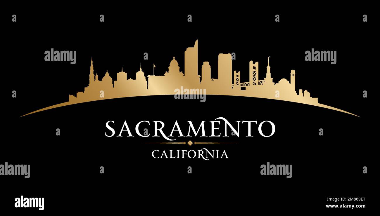 Sacramento California city skyline silhouette. Vector illustration Stock Vector Image & Art - Alamy