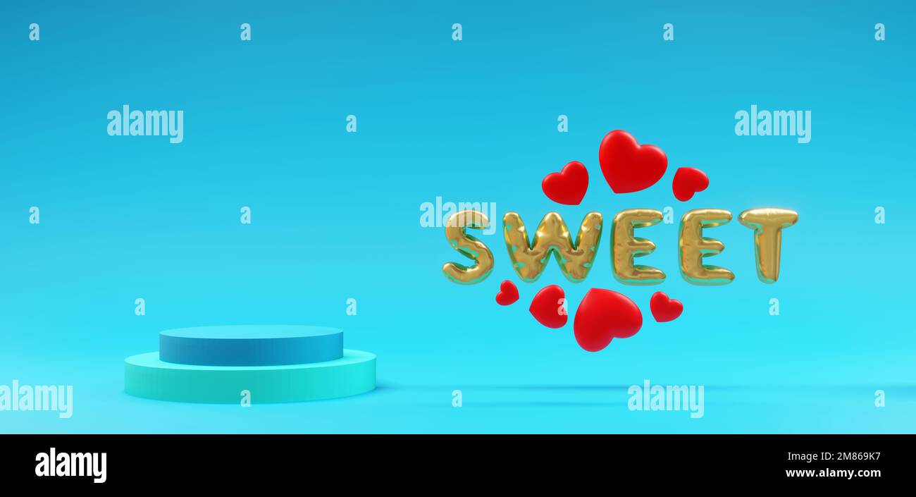 Valentine's Day background. Sweet balloon letters. Valentines day ...