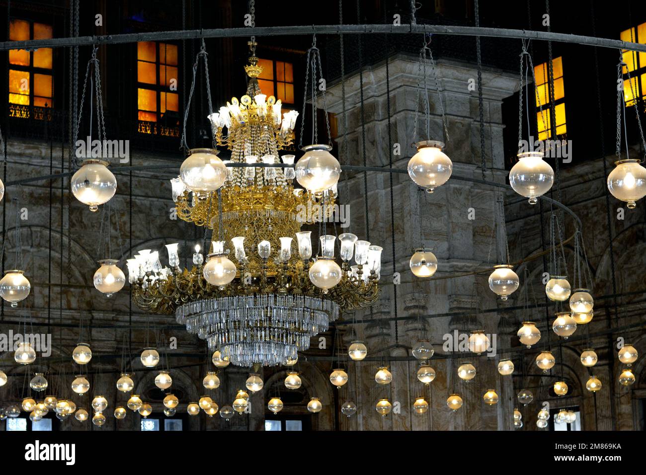 The great mosque of Muhammad Ali Pasha or Alabaster mosque in Citadel ...