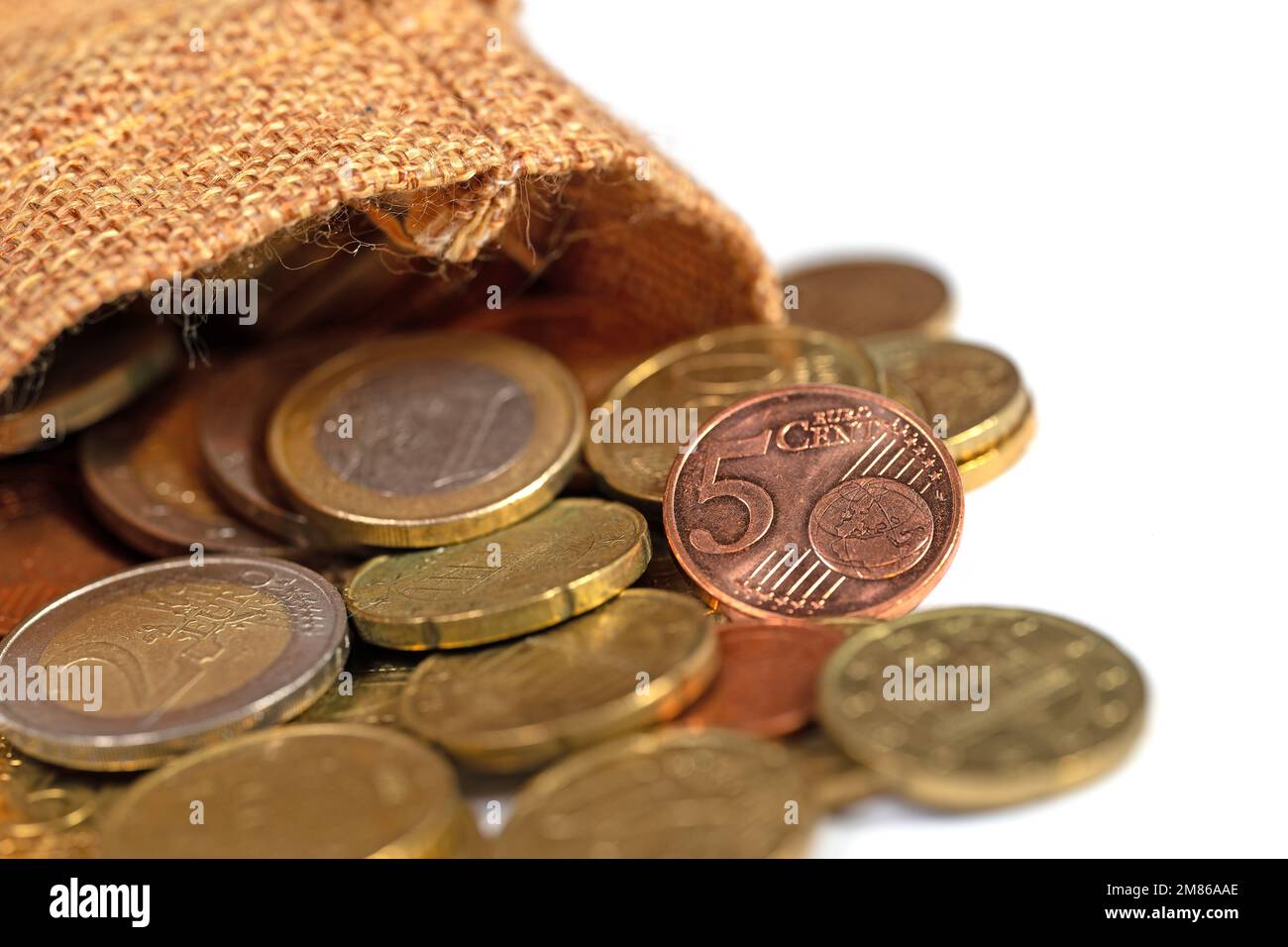 Euros money bag hi-res stock photography and images - Alamy