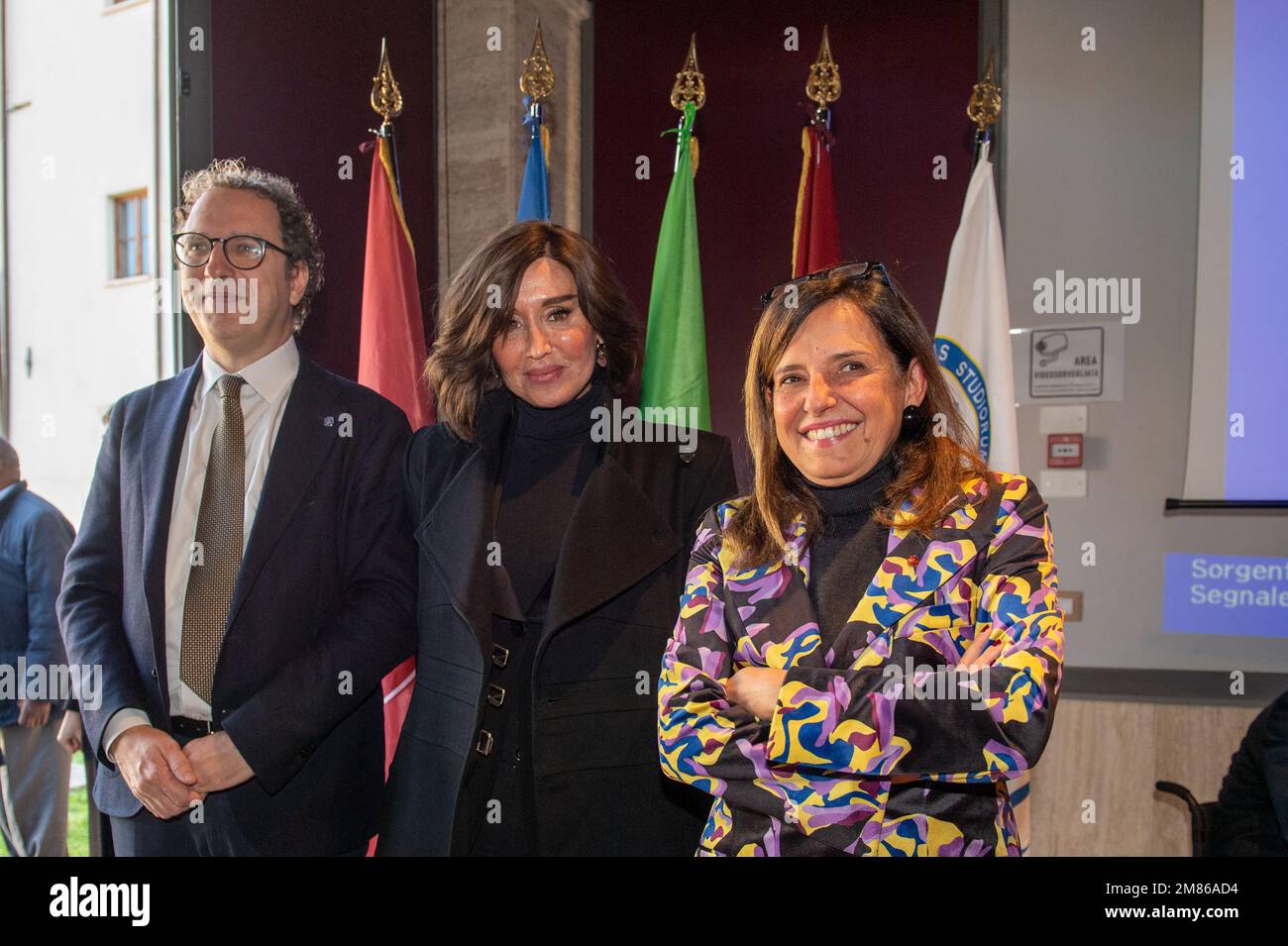 Rieti, Italy. 12th Jan, 2023. University Minister Anna Maria Bernini ...