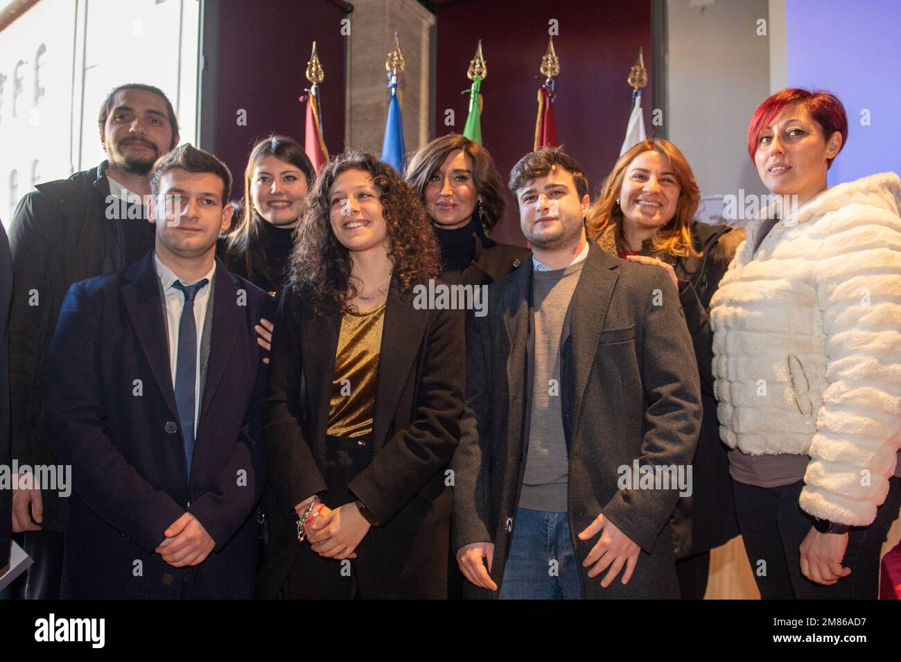 Rieti, Italy. 12th Jan, 2023. University Minister Anna Maria Bernini ...