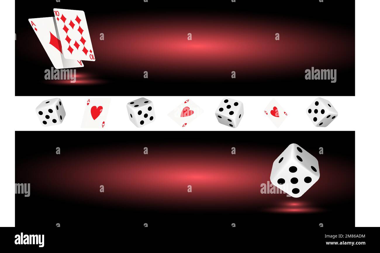 Two poker cards Stock Vector Images - Alamy