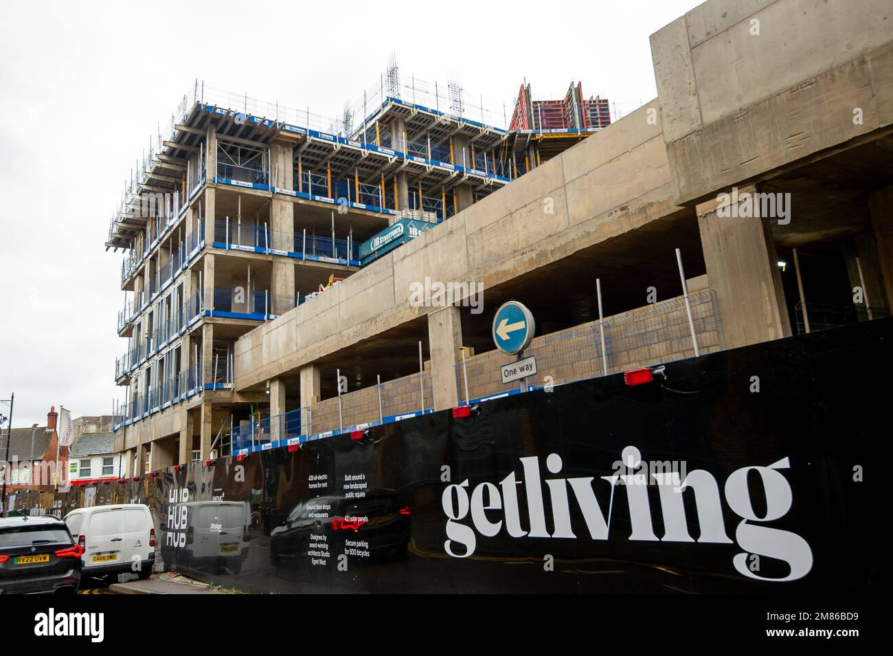 Maidenhead, Berkshire, UK. 12th January, 2023. The market town of Maidenhead is undergoing a ...