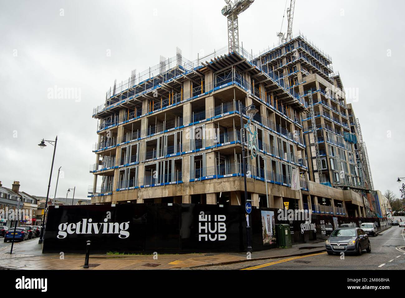 Maidenhead, Berkshire, UK. 12th January, 2023. The market town of Maidenhead is undergoing a ...