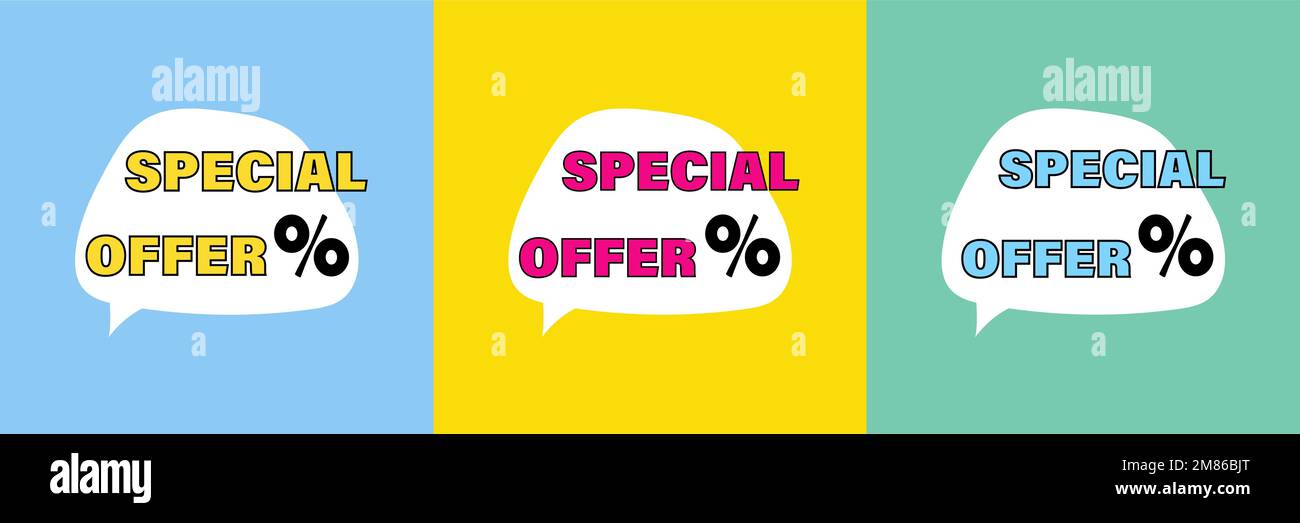 Special offer, modern posters set Stock Vector Image & Art - Alamy
