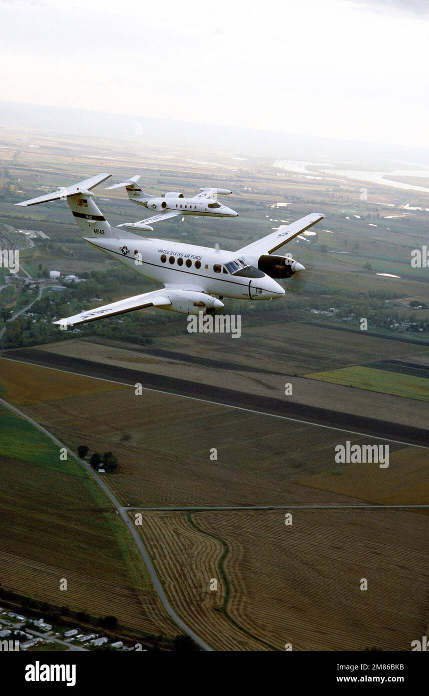 Air to air side view of Air Mobility Command's 375th Military Airlift ...