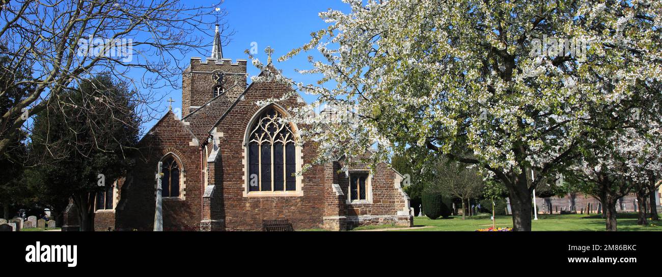St Swithun parish church, Sandy town, Bedfordshire; England; UK Stock ...