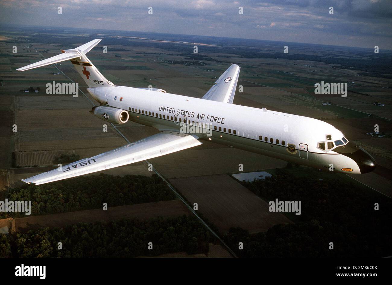 Air to air side view of Air Mobility Command's 375th Military Airlift ...