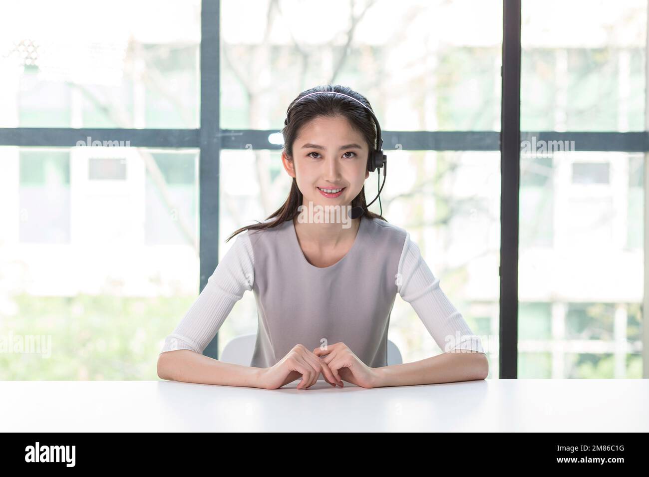 Women in answering the hotline service Stock Photo - Alamy