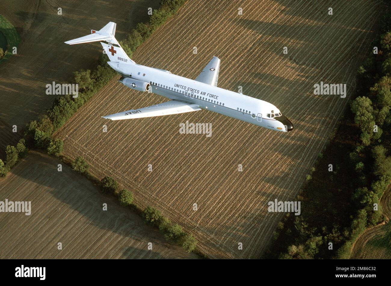 Air to air side view of Air Mobility Command's 375th Military Airlift ...