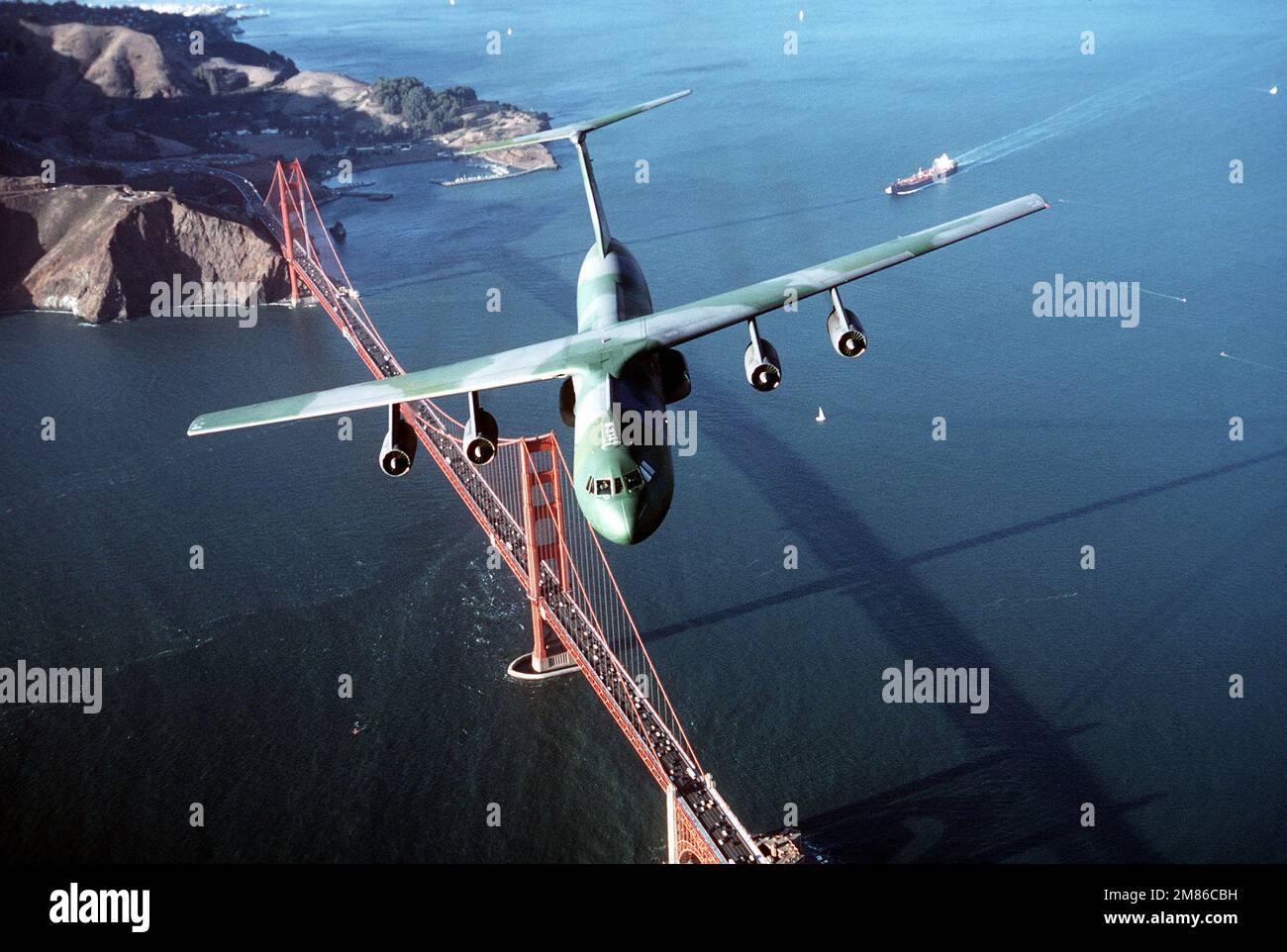Air to air view of a Military Airlift Command C-141B Starlifter from ...