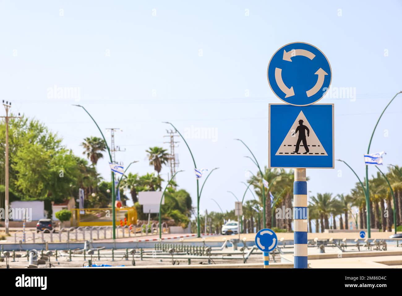 Different road signs in city Stock Photo - Alamy