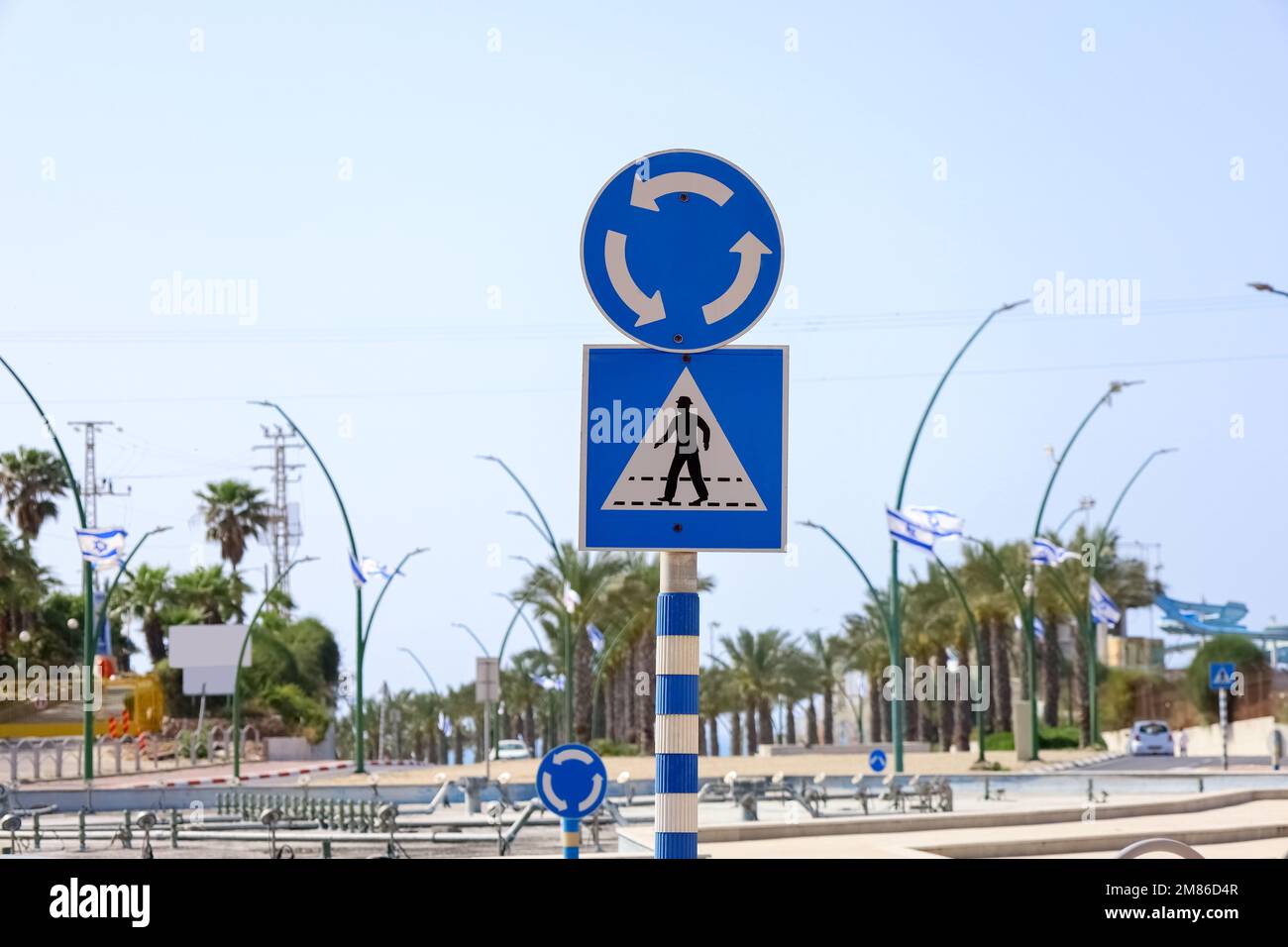 Different road signs in city Stock Photo - Alamy