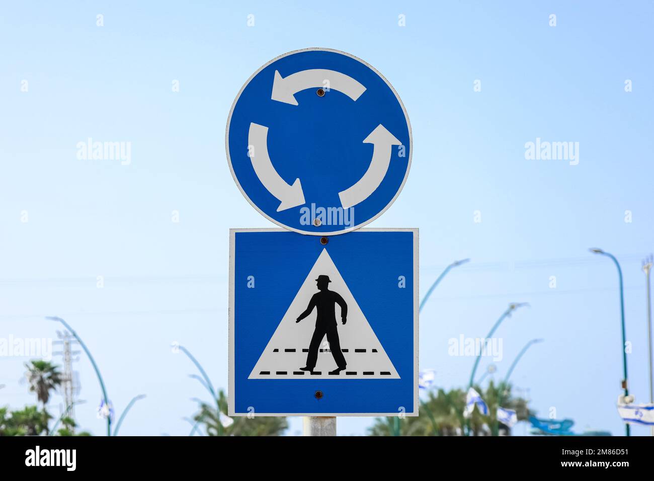 Different road signs in city, closeup Stock Photo - Alamy