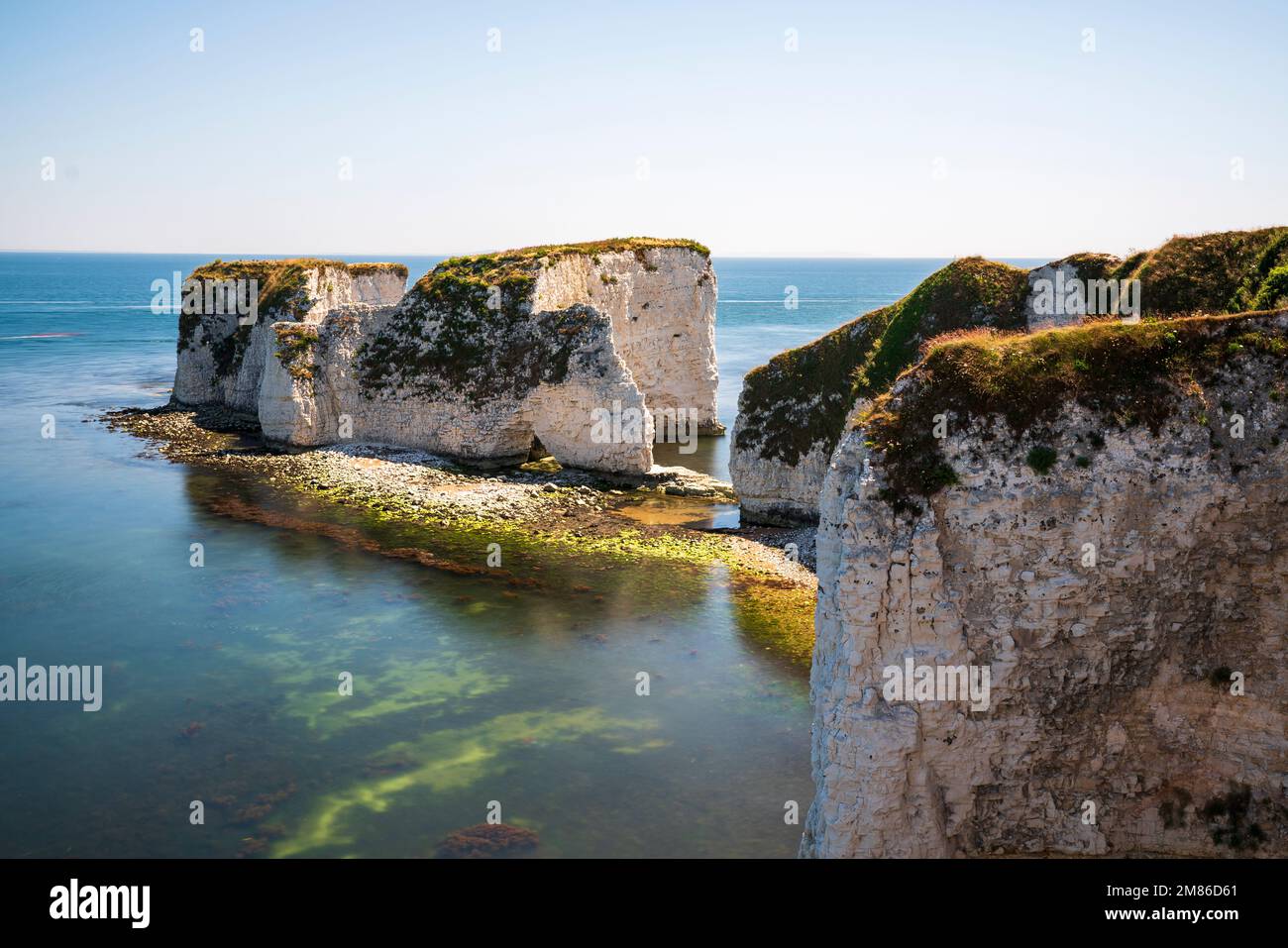 Old Harry Rocks are three chalk formations, including a stack and a ...