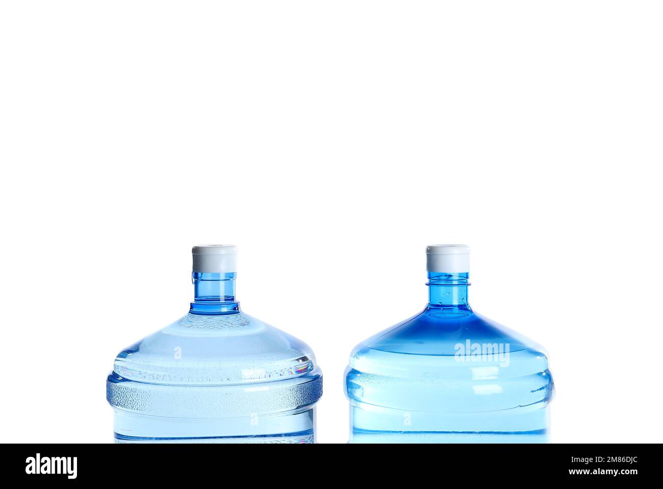 Bottles of clean water on white background Stock Photo - Alamy