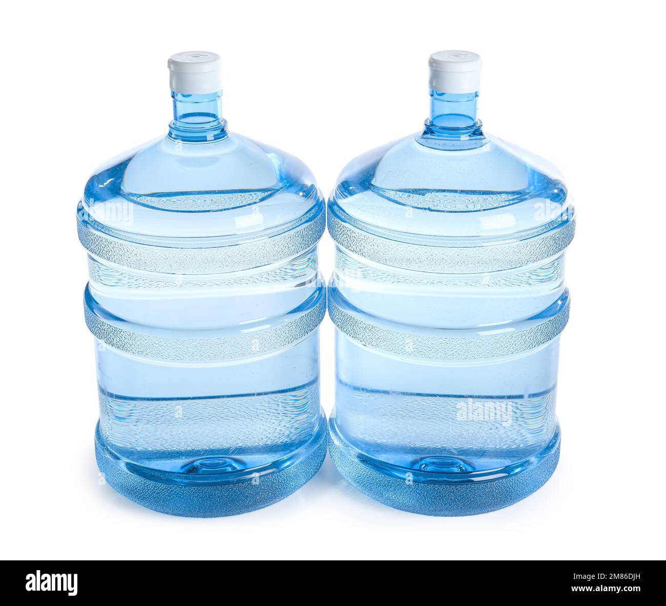 Bottles of clean water on white background Stock Photo - Alamy