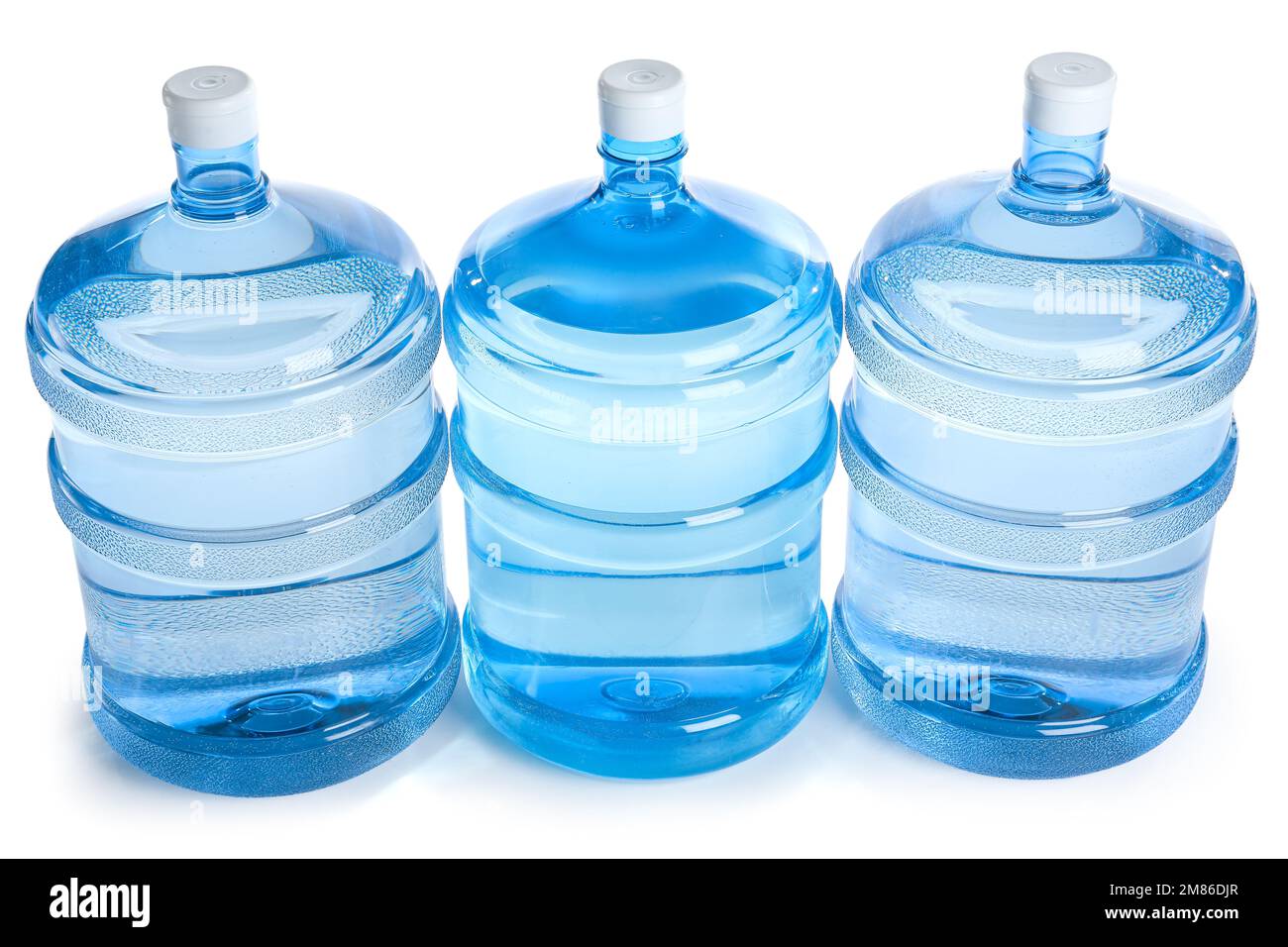 Bottles of clean water on white background Stock Photo - Alamy