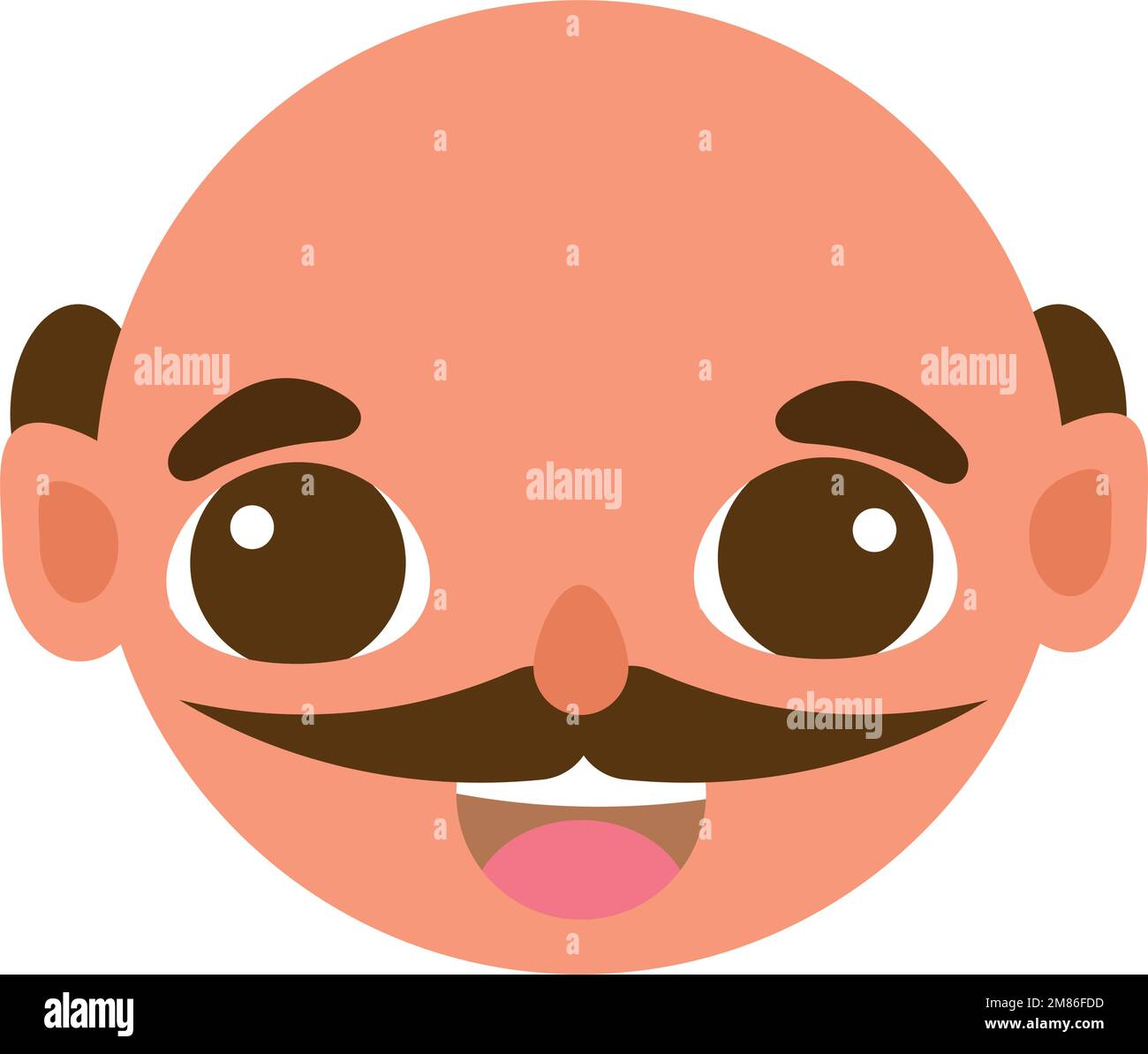 Isolated happy male character avatar Vector Stock Vector Image & Art ...