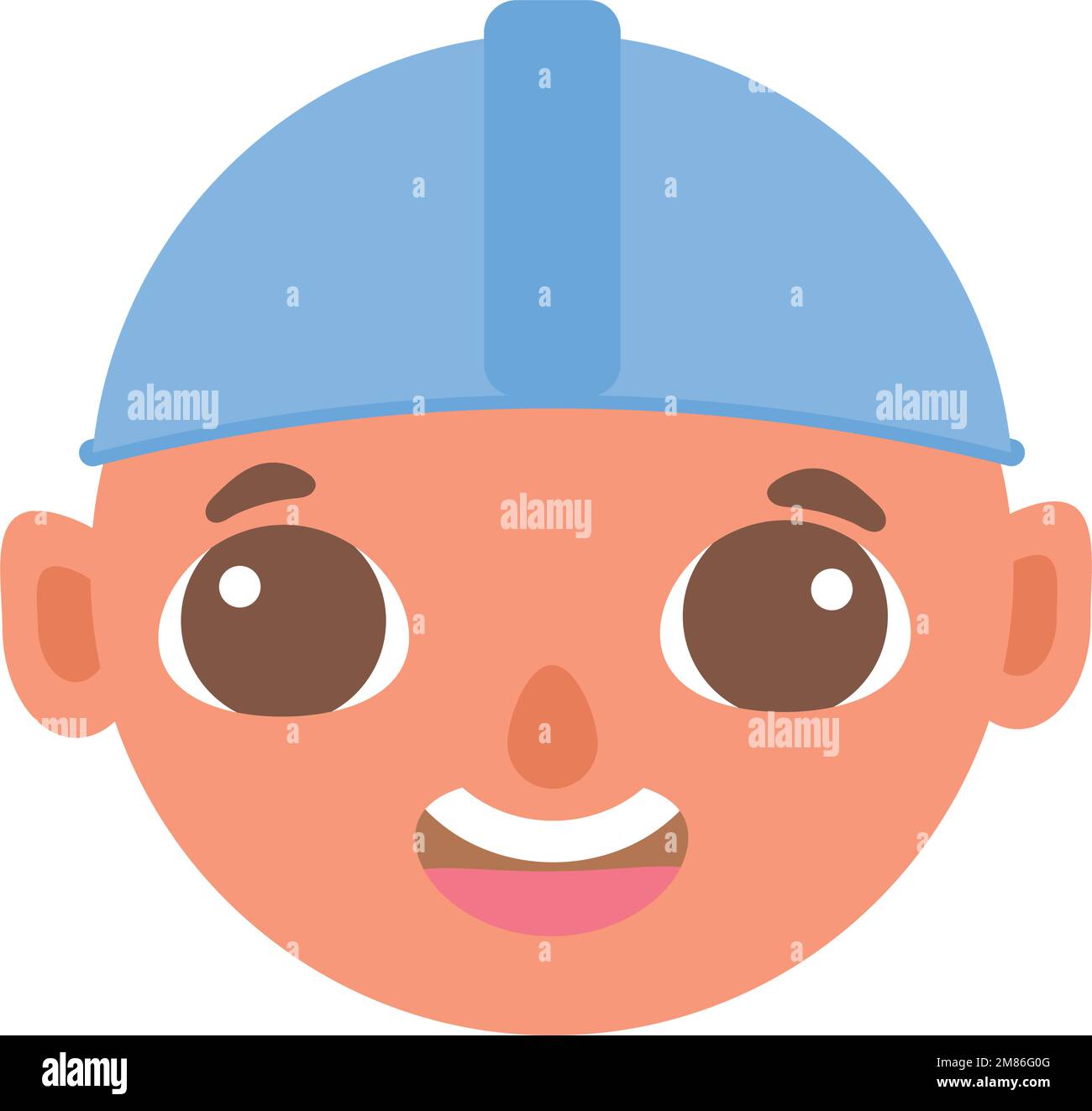 Isolated happy male character avatar Vector Stock Vector Image & Art ...