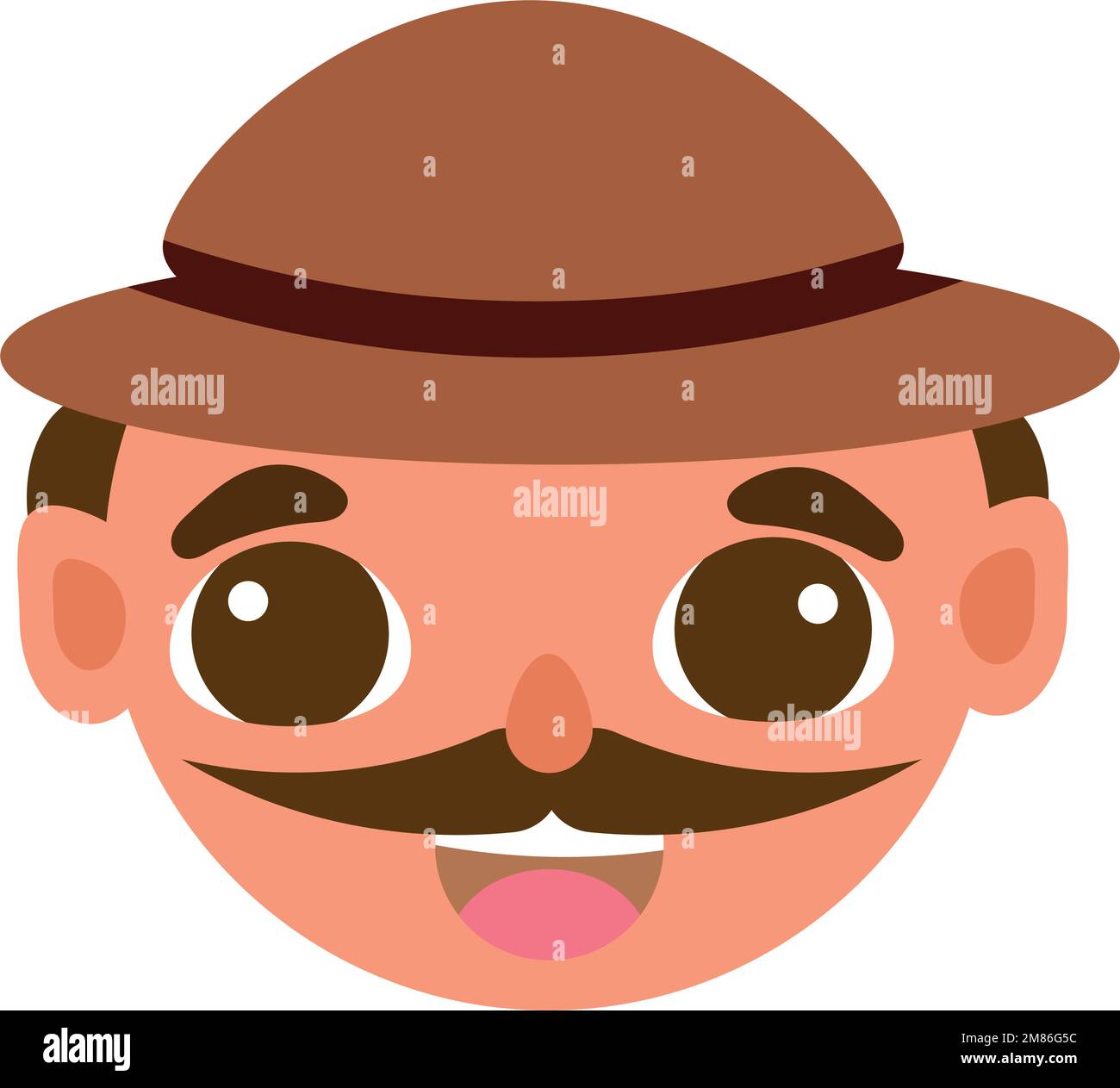 Isolated happy male character avatar Vector Stock Vector Image & Art ...